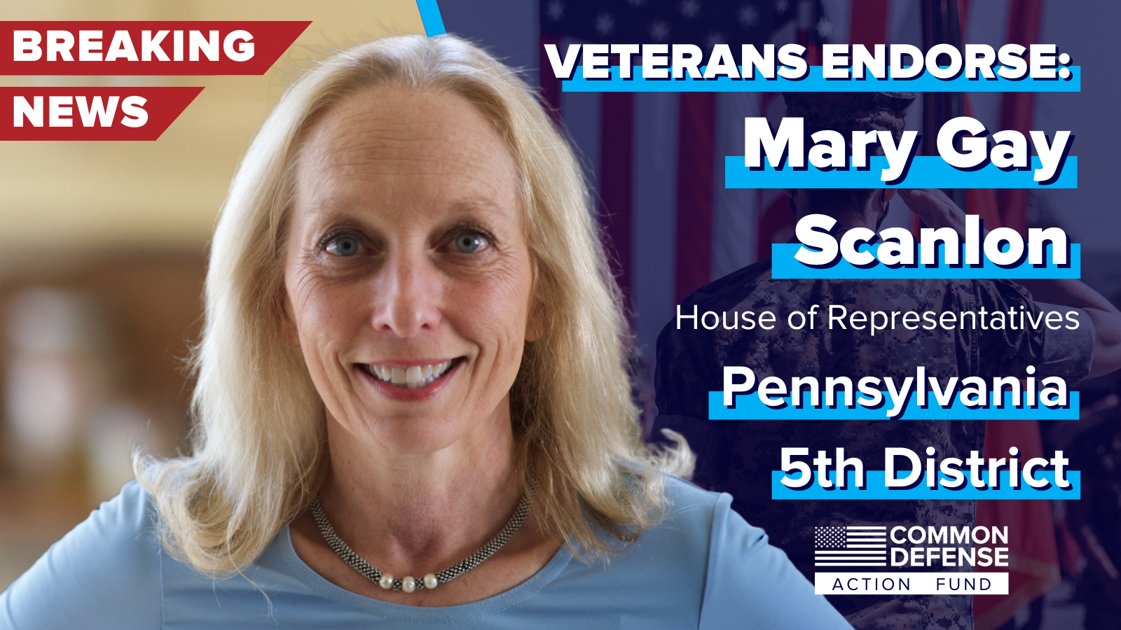 VETERANS ENDORSE CONGRESSWOMAN MARY GAY SCANLON FOR RE-ELECTION ...