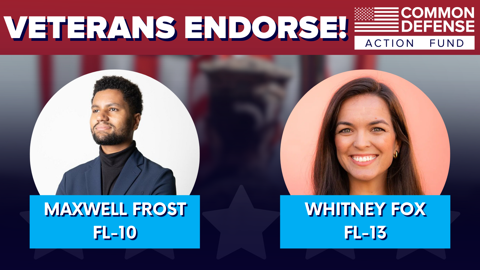 Veterans Endorse Whitney Fox and Rep. Maxwell Frost for Congress ...